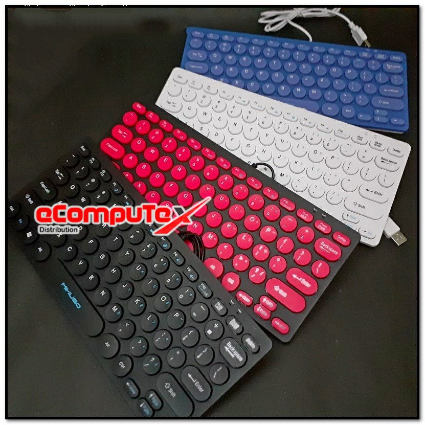 Jual KEYBOARD MINI USB MIKUSO PLUS TOMBOL FN SUPER SLIM CABLE KB-003U ...
