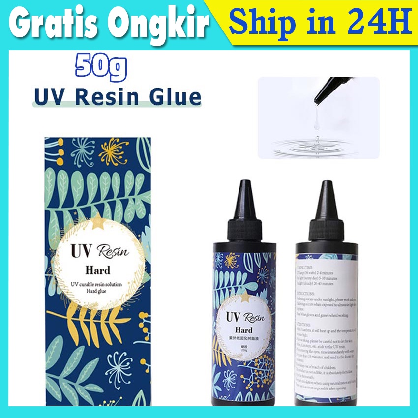 Jual Resin UV Bening/DIY Resin Clear/UV Resin Hard/Resin Ultraviolet Untuk Craft DIY - 50g ...