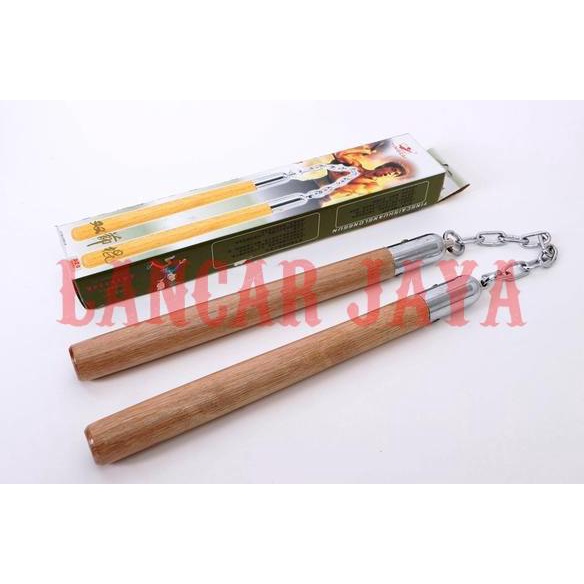 Jual Double Stick Wooden, Nunchaku Ruyung Kayu Tradisional | Shopee ...