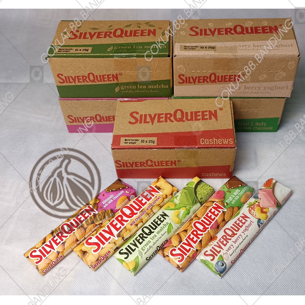 Jual SILVERQUEEN 1 BOX 25GR 10 PCS, COKLAT SILVER QUEEN 25 GR 1 DUS ...