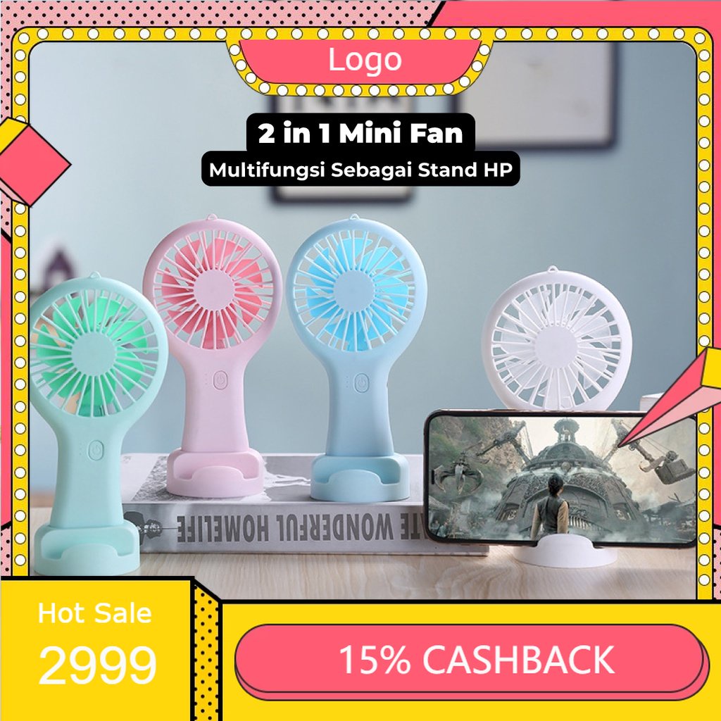 Jual Roket Kipas Angin Mini Portable USB + Phone Stand Holder High ...