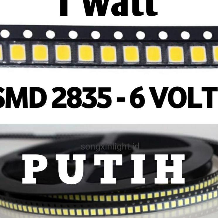 Jual Promo 100 PCS CIP LED SMD 6v 2835 LG 150 mah PUTIH 6500K | Shopee ...