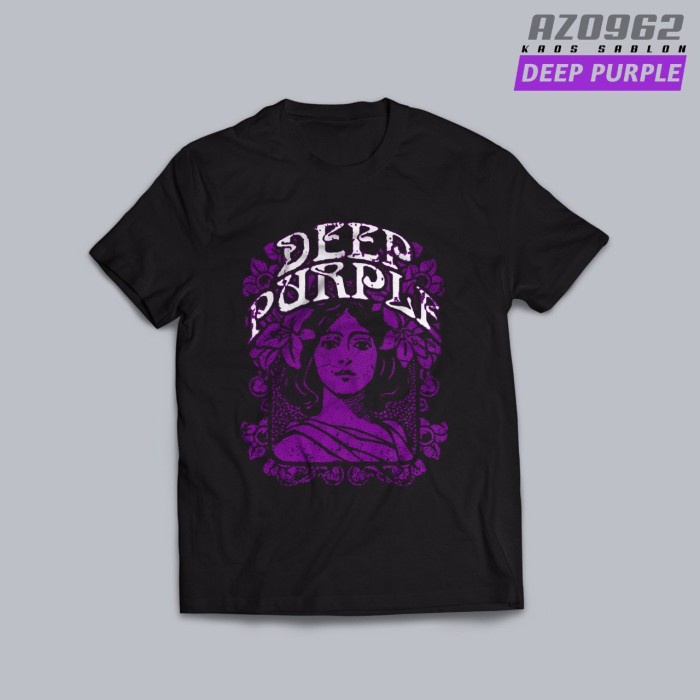 Jual Kaos Distro Band Deep Purple AZ0962 Hitam Katun | Shopee Indonesia