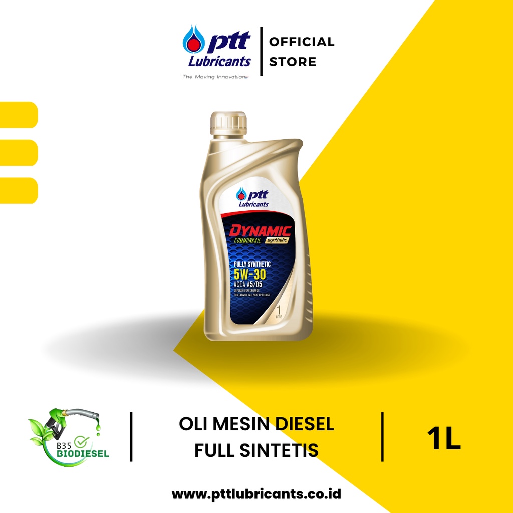 Jual PTT Dynamic Commonrail Synthetic SAE 5W-30 ACEA A5/B5-16 [1L] | Shopee Indonesia