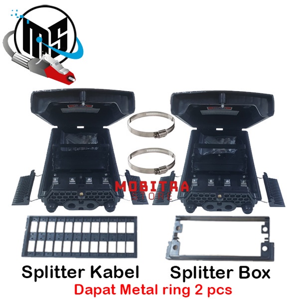 Jual ODP 16/24 Combo SC Splitter / Cassette Box Double Lock ( Hitam ...