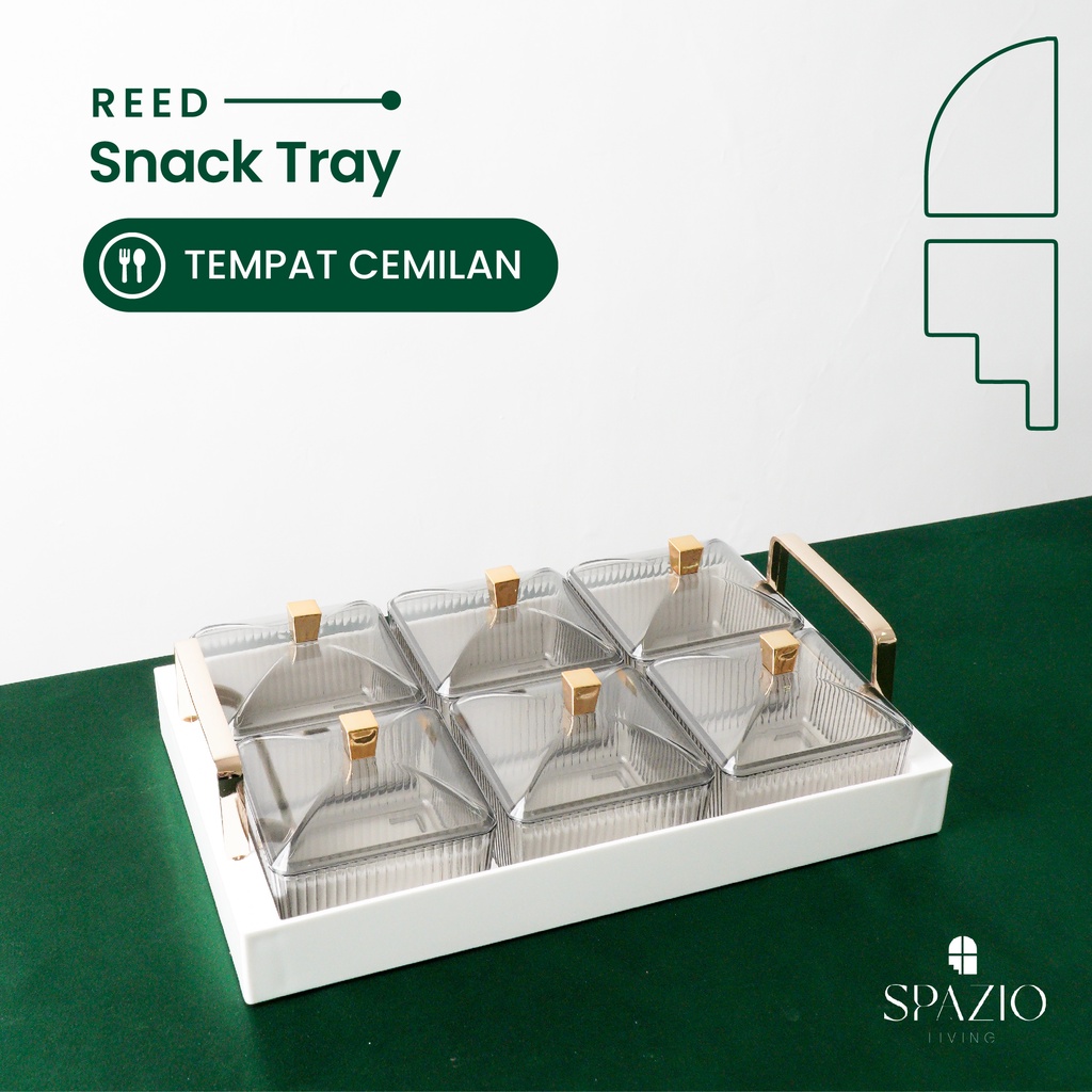 Jual [SPAZIO] REED Tray Snack Tempat Cemilan Estetik Aesthetic ...