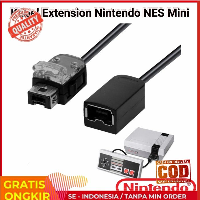 Jual SG Kabel Extension Controller Nintendo NES Mini Cable Stik Warna ...