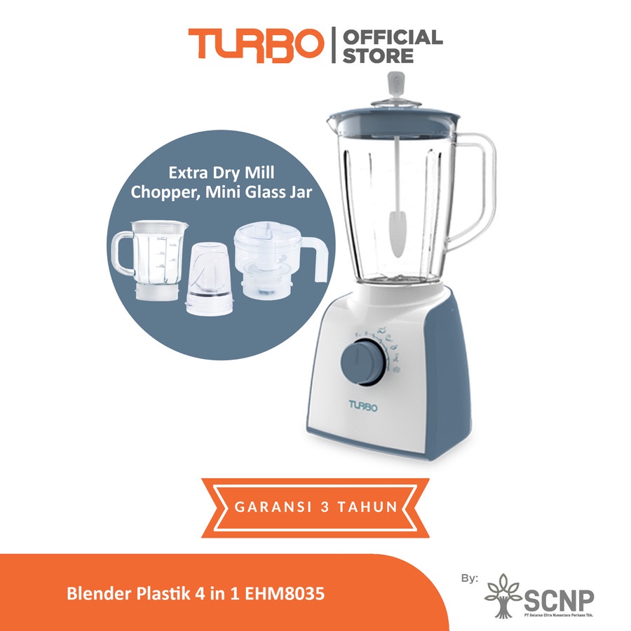 Jual Blender TURBO EHM-8035 Plastik 4in1 EHM 8035 Chopper | Shopee ...
