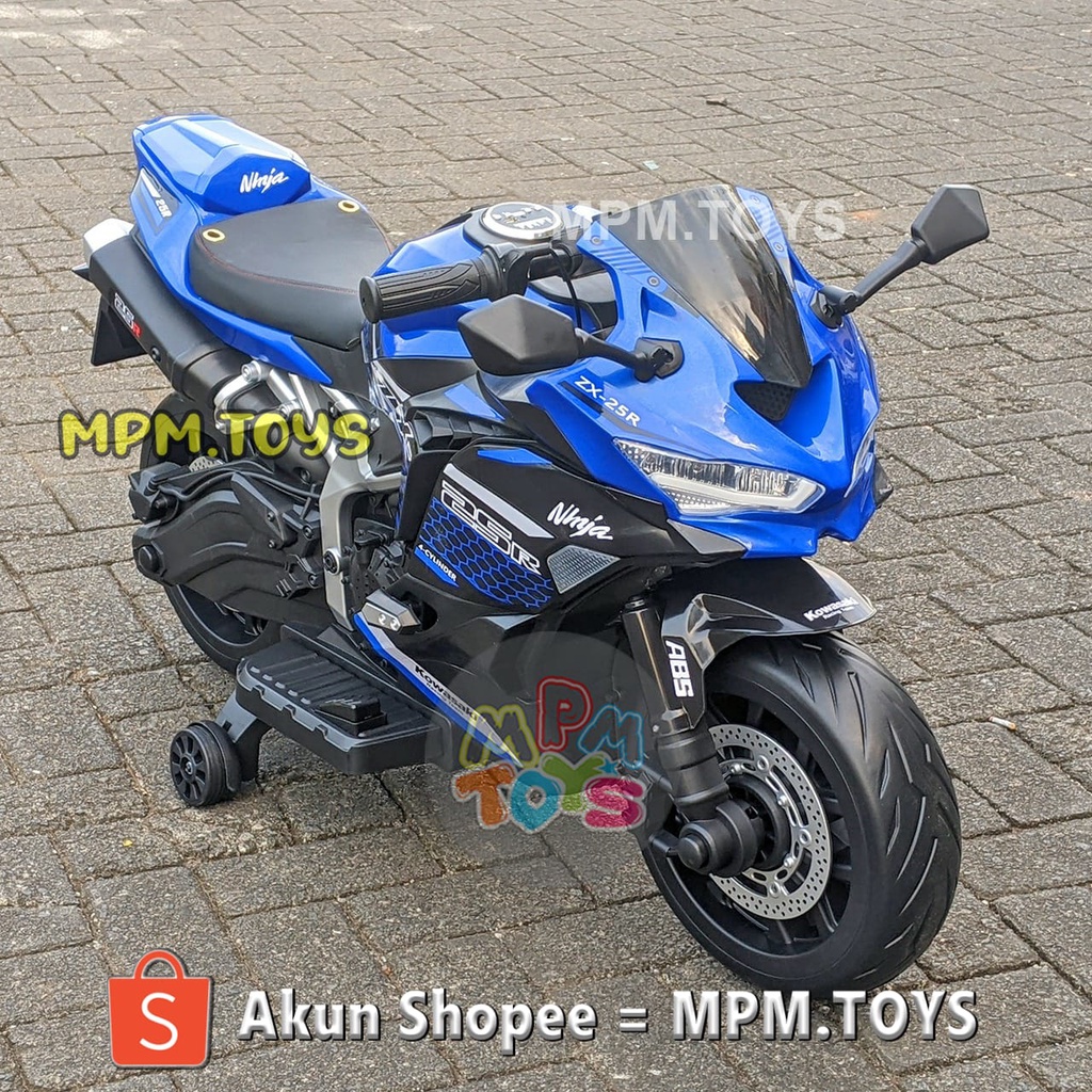 Jual (GRAB/GOJEK) Mainan Motor Aki GP H2R NINJA H2R H2 GP NINJA ZX ...