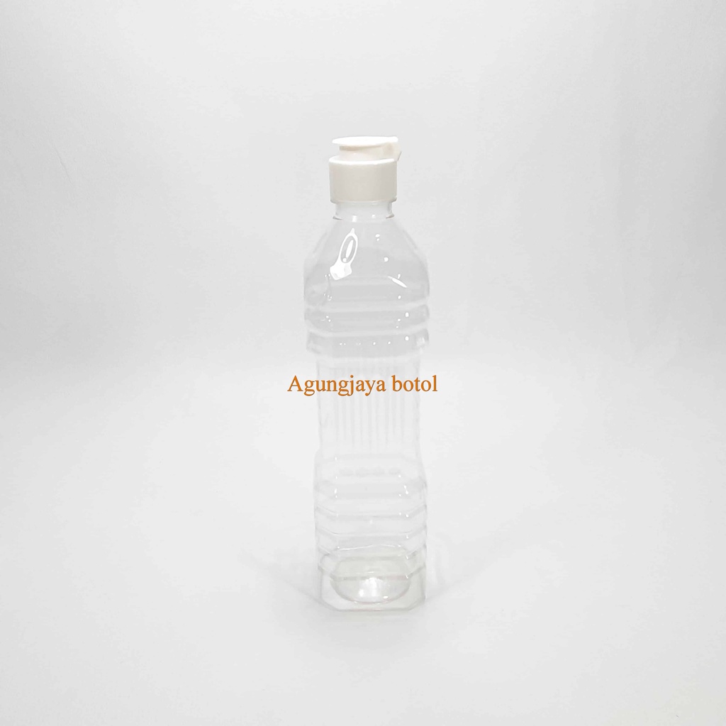 Jual Botol Pet 700 Ml Minyak Goreng Kotak Natural Tutup Fliptop Jamur / Botol Plastik / Botol ...