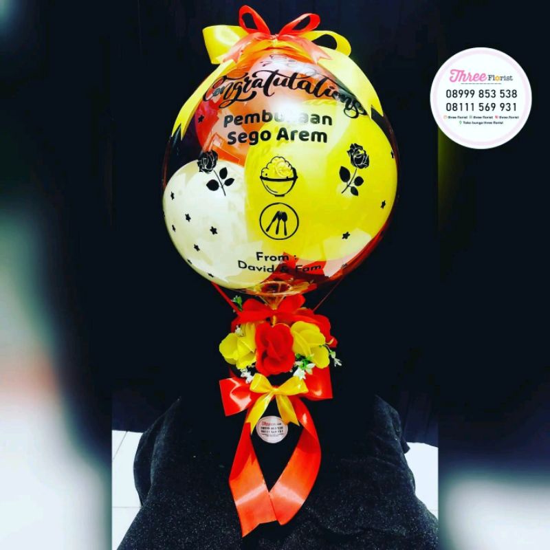 Jual box bunga balon / hadiah ucapan grand opening / hadiah ucapan ...