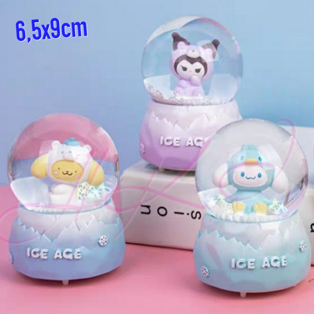 Jual Pajangan Bola Kristal (Snowball) Sanrio (Small) Kuromi Pompompurin ...