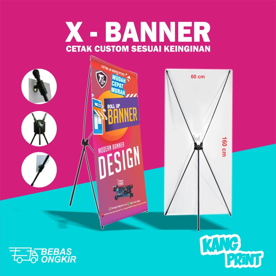 Jual Cetak Spanduk Banner Acara Pameran / Cetak X Banner Bazar / Cetak ...