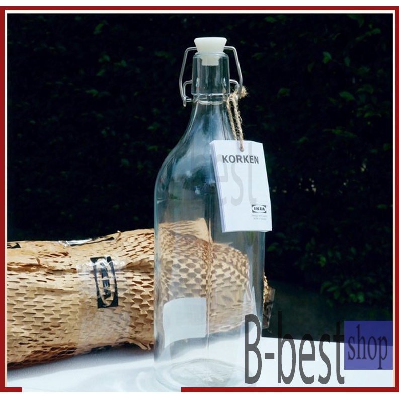 Jual BOTOL KACA BELING 1 L / Botol beling dengan penutup 1 LITER ...