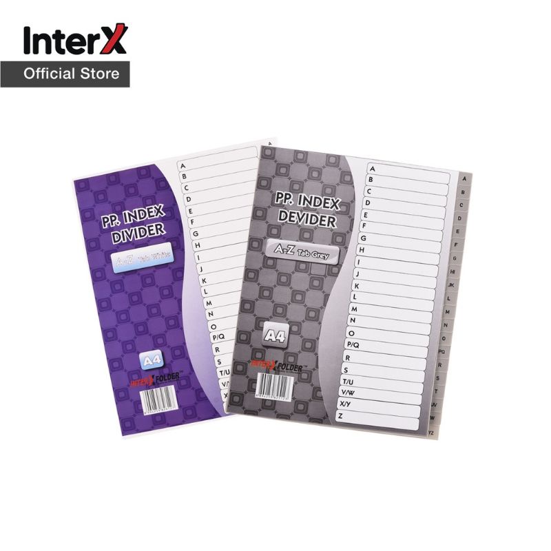 Jual Index Divider A4 Inter X A-Z (Alfabet) / Pembatas Binder Ordner ...
