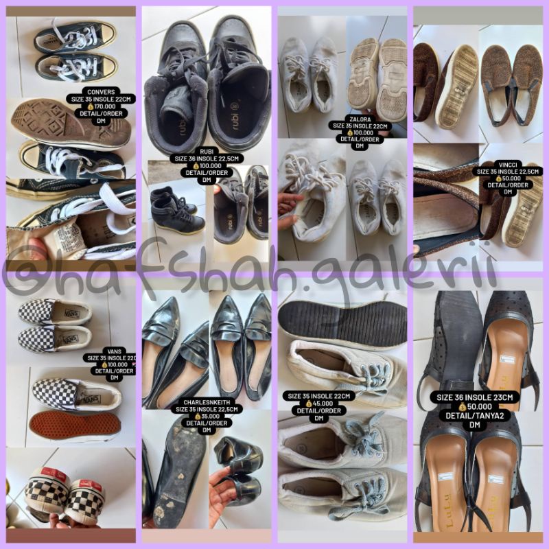 Jual sepatu preloved/second cewek murah | Shopee Indonesia