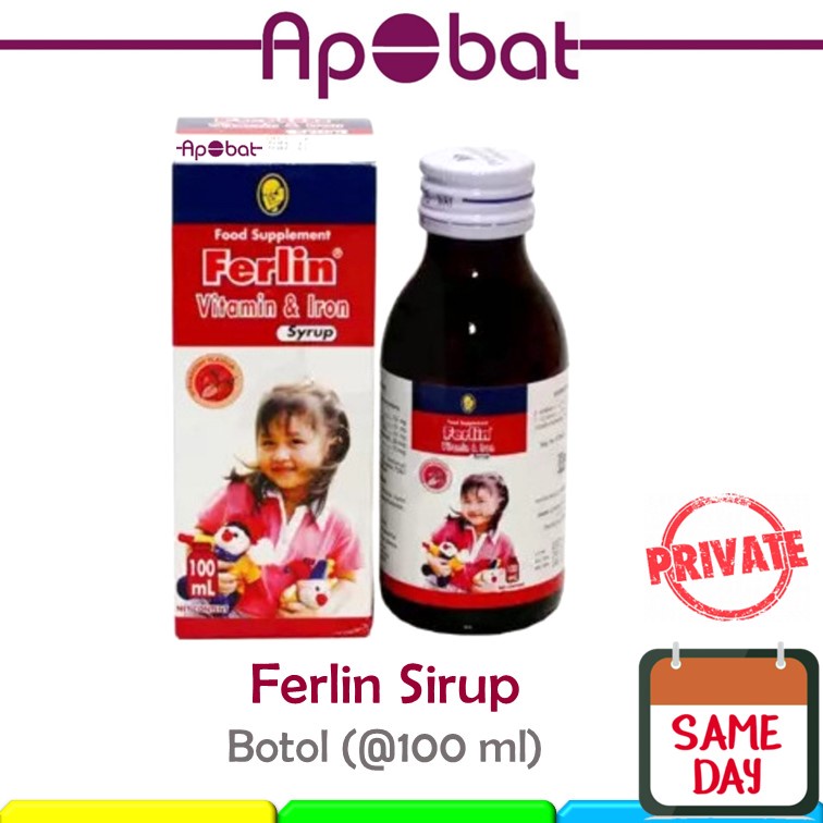 Jual - ApObat - Ferlin SIRUP Vitamin Zat Besi Anak Tambah Darah ...