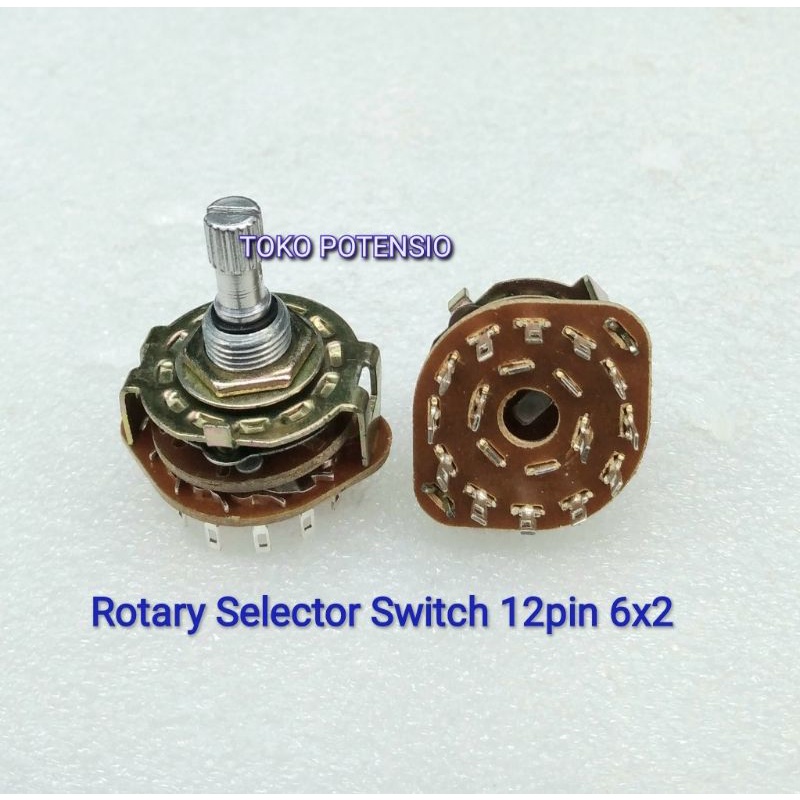 Jual ROTARY SELECTOR SWITCH 12PIN 6X2 SAKLAR SELEKTOR ROTARI | Shopee ...
