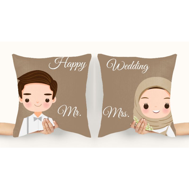 Jual BANTAL WEDDING COUPLE / BANTAL FOTO PRINTING / BANTAL CUSTOM ...