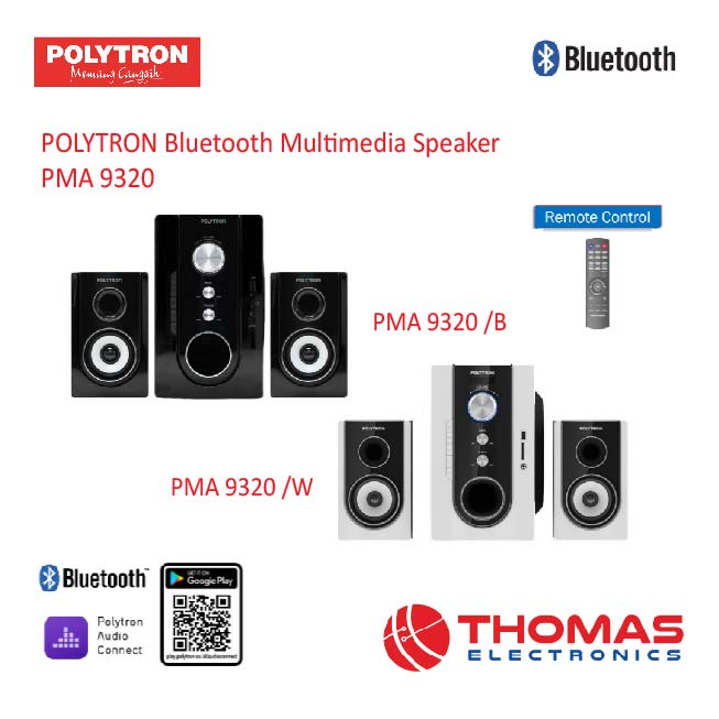 Jual Polytron Speaker PMA 9320 Bluetooth Multimedia Speaker Garansi ...