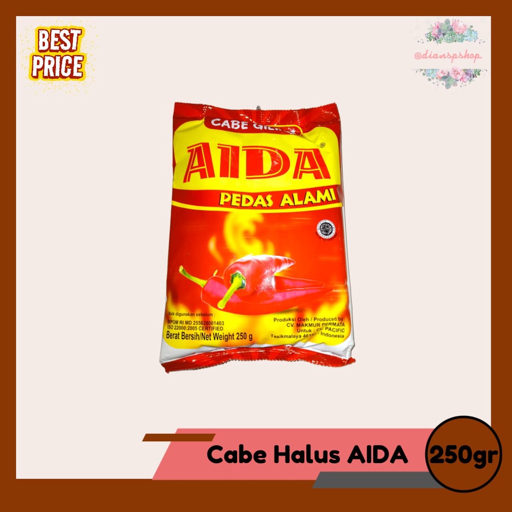 Jual Cabe halus atau giling AIDA 250gr || dianspshop | Shopee Indonesia