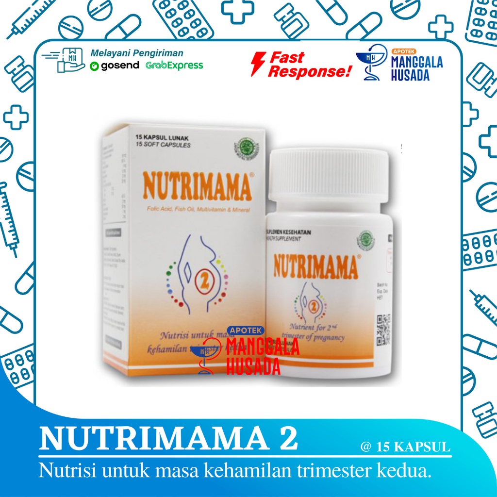 Jual NUTRIMAMA 2 SUPLEMEN NUTRISI IBU HAMIL @ 15 KAPSUL LUNAK | Shopee Indonesia