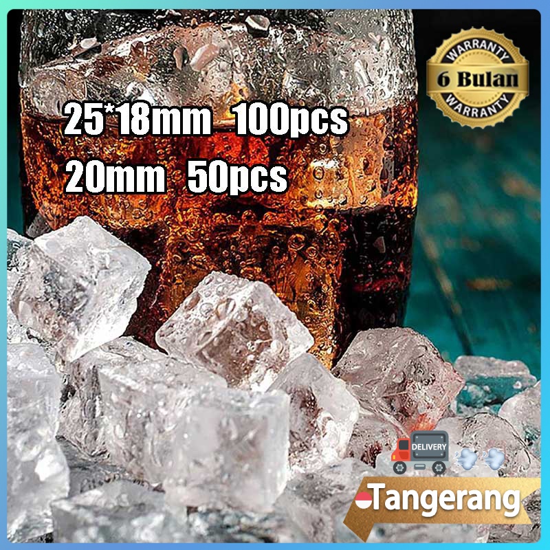 Jual Es Batu Palsu Fake Ice Cube Akrilik Food Photography Acrylic Prop ...