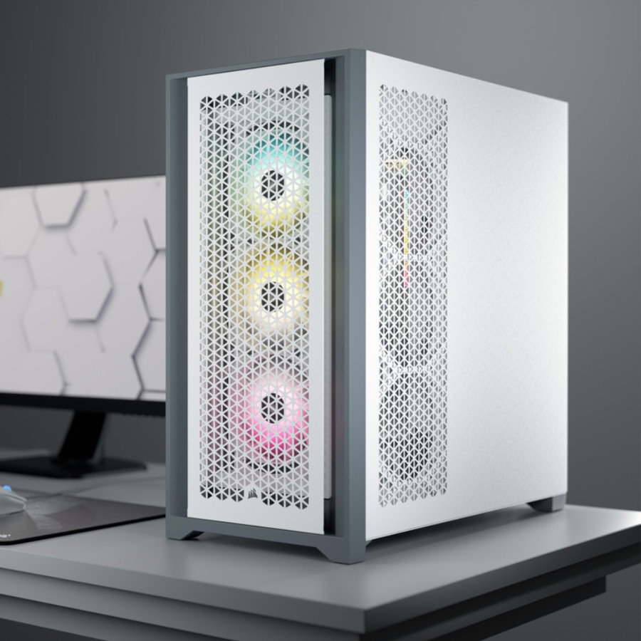 Jual CORSAIR ICUE 5000D RGB AIRFLOW WHITE MID TOWER PC CASE CASING ...