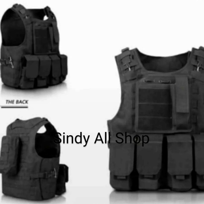 Jual Rompi Tactical Body Vest Psbe Army / Import - Hitam | Shopee Indonesia