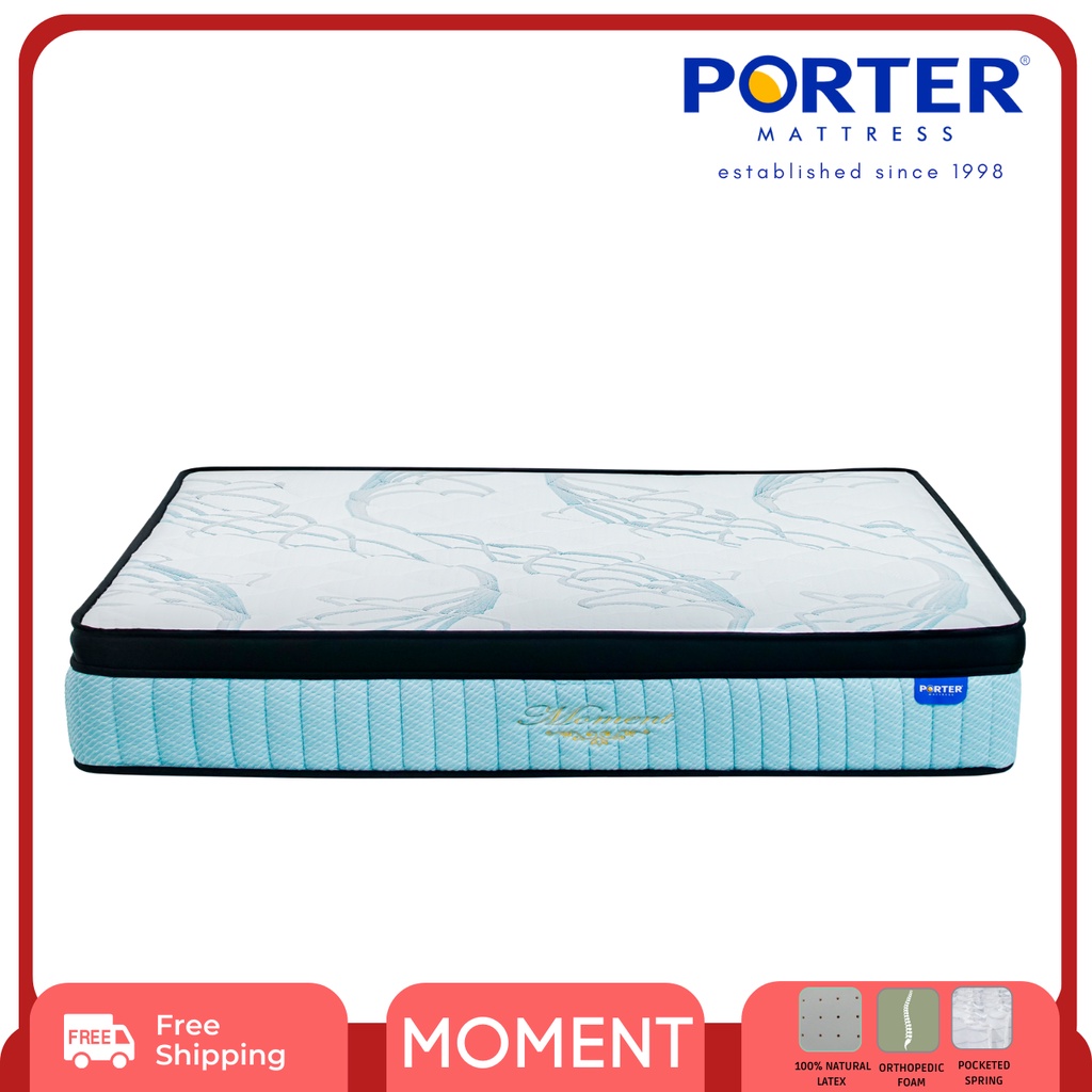 Jual PORTER Kasur Springbed Latex Pocket Spring - Moment | Shopee Indonesia