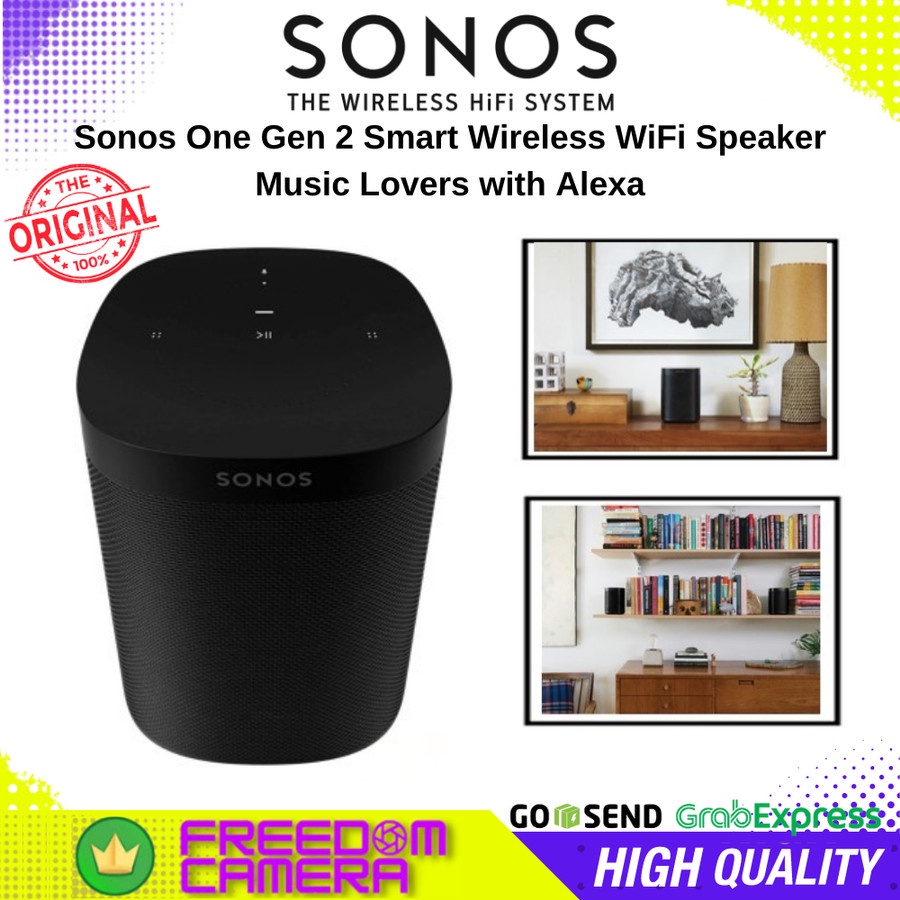 Jual Sonos One Gen 2 Smart Wireless WiFi Speaker Music Lovers with Alexa | Shopee Indonesia