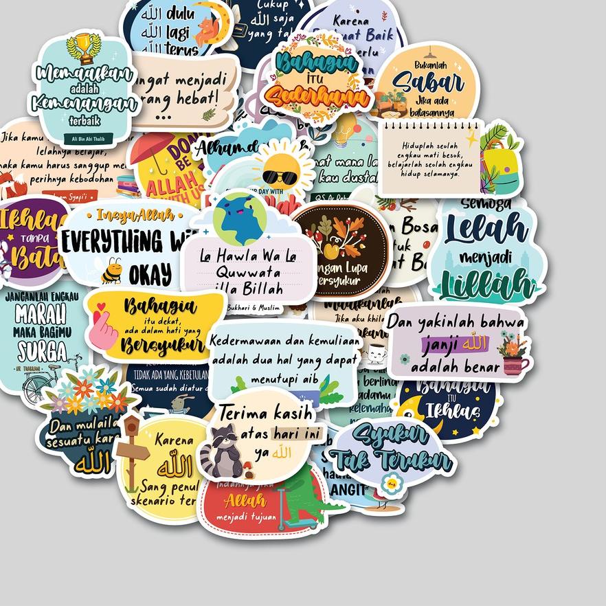 Jual New STICKER PACK QUOTES ISLAMI | STICKER TUMBLER | STIKER LAPKOPER ...