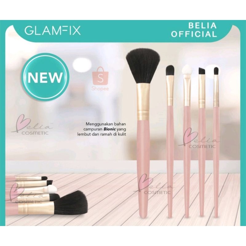 Jual GLAM FIX KUAS WAJAH isi 5 item | Shopee Indonesia