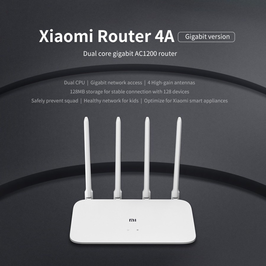 Jual Xiaomi Mi Wifi Router 4A Giga Version - Xiaomi Router Gigabit ...