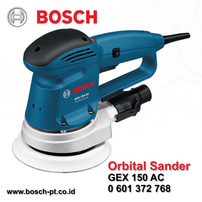Jual Mesin Amplas / Orbital Sander Bosch GEX 150 AC 0 601 372 768 | Shopee Indonesia