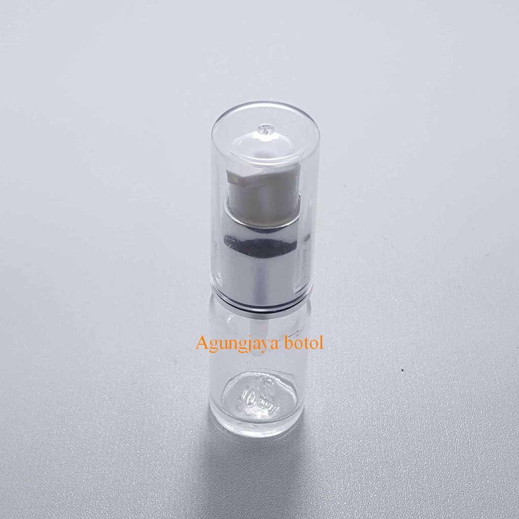 Jual Botol Kaca BR 10 Ml Clear Original Tutup Pump Treatment / Botol ...