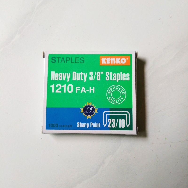 Jual Staples Heavy Duty 3/8" Isi Stapler Gun Tacker Refill Kenko 1210 ...