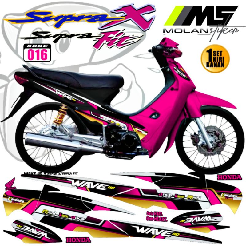Jual Decal Sticker Striping Variasi Supra Lama /Supra X 100 /Supra X ...