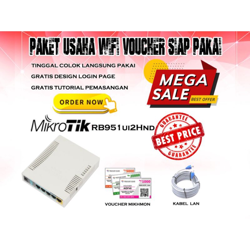 Jual Mikrotik Rb951Ui-2HnD Full Setting Voucher Rt Rw Net Siap Pakai ...
