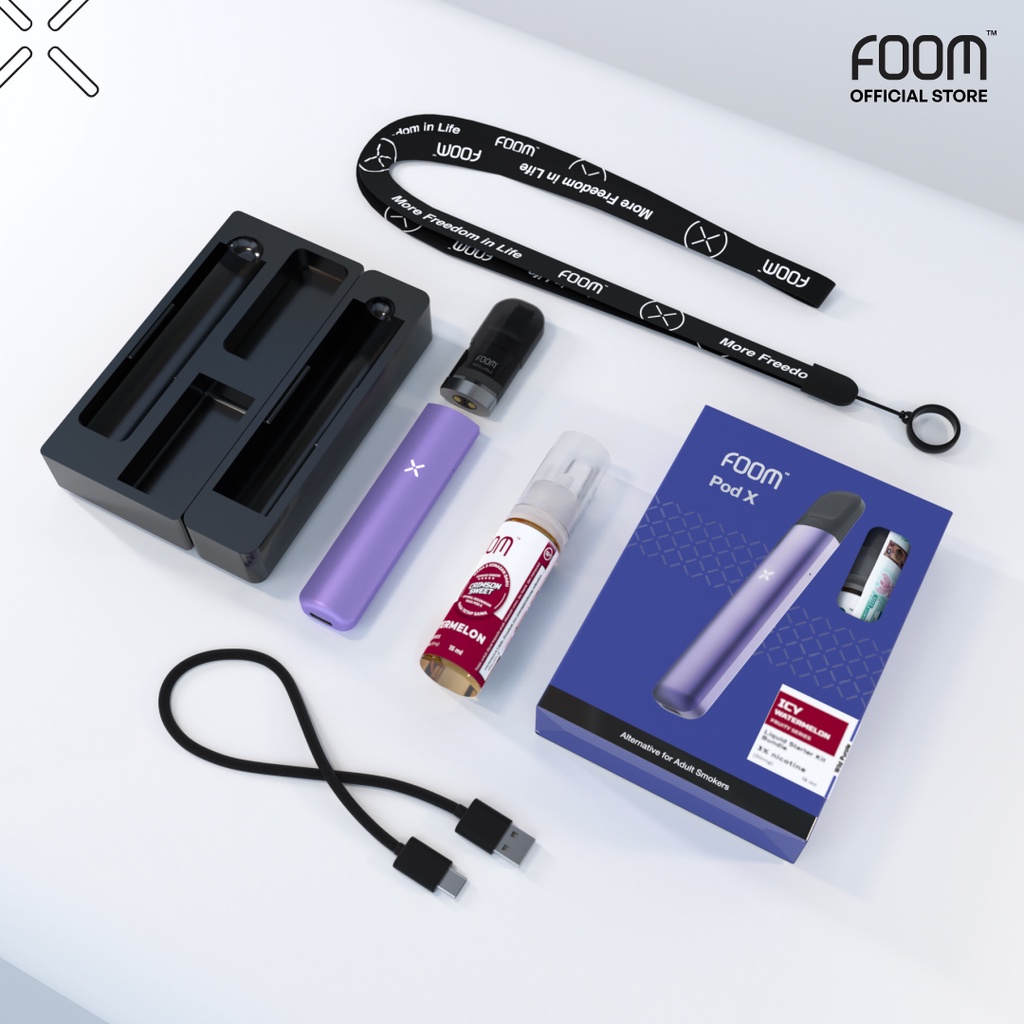 Jual FOOM POD X BUNDLING LIQUID (WILD PURPLE ICY WATERMELON 15ML ...