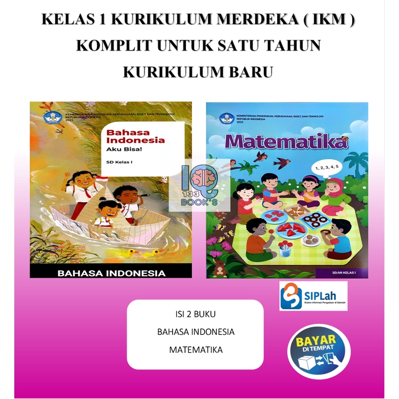 Jual kelas 1set isi 2 Buku pelajaran sekolah Kurikulum Merdeka IKM ...