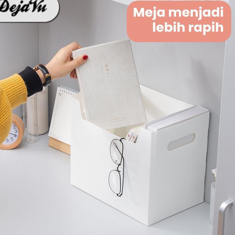 Jual [5] Dejavu Storage Box Buku Desktop Container Box Meja Kantor Rak ...
