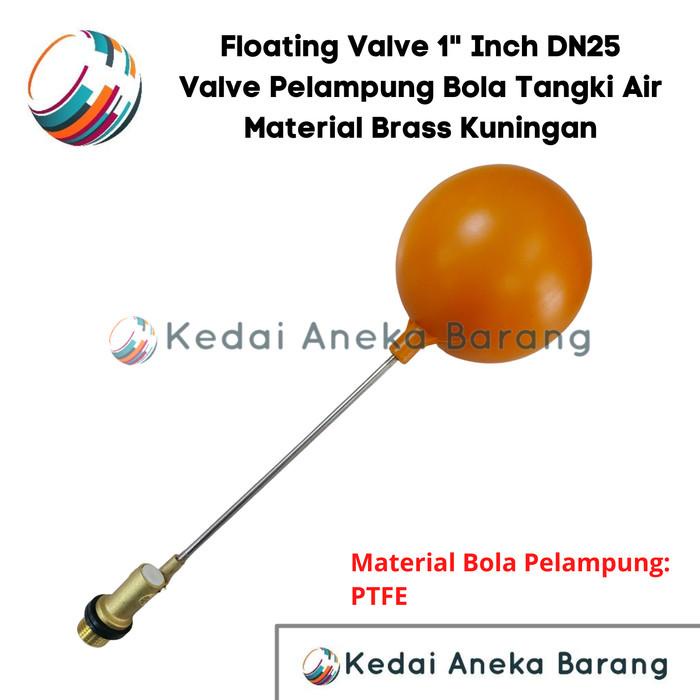 Jual Float Floating Valve Pelampung Bola Tangki Air Kuningan 1 1" Inch ...