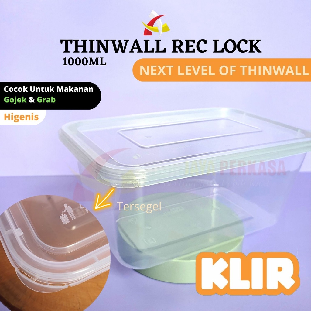 Jual Thinwall Klir Lock 1000ml / Thinwall Rectangle Lock Takeaway Safe ... Jual Thinwall Klir Lock 1000ml / Thinwall Rectangle Lock Takeaway Safe ...