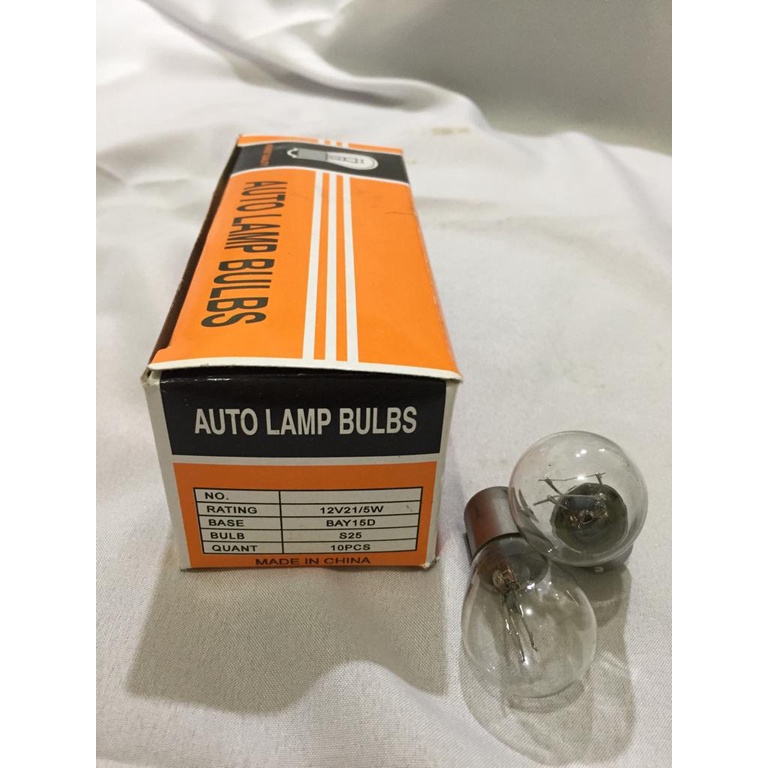 Jual DOP BOHLAM BOHLAMP STOP S25 STD STANDAR DOUBLE 12V - 21/6W ISI 10 PER BOX | Shopee Indonesia