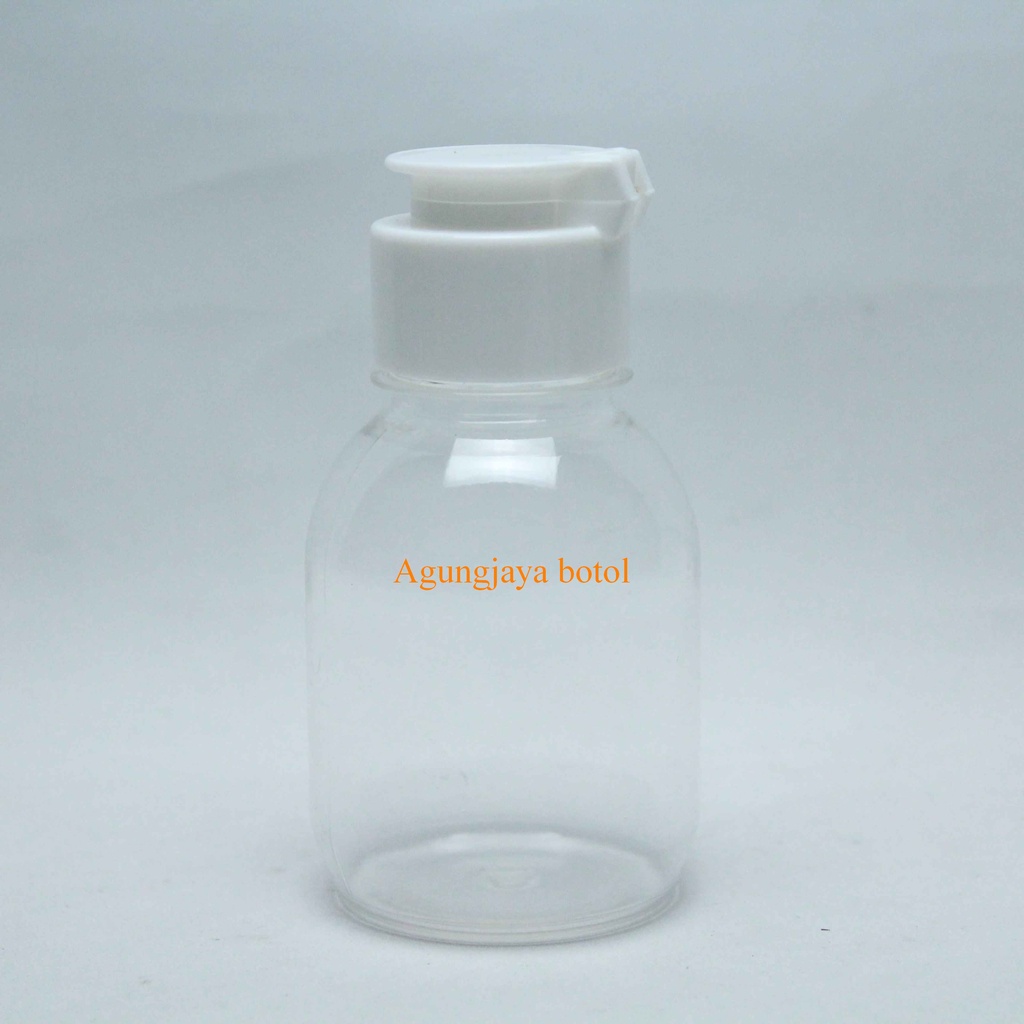 Jual Botol Pet 100 Ml Gendut Natural Tutup Fliptop Jamur / Botol ...
