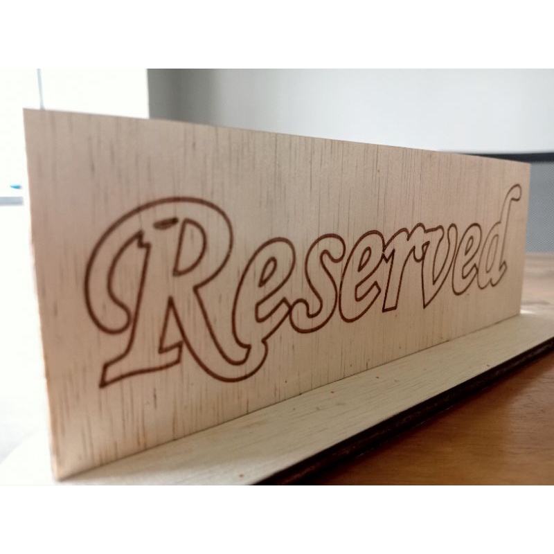 Jual sign meja reservasi penanda reserved restoran caffe | Shopee Indonesia