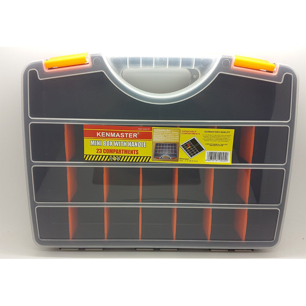 Jual KENMASTER Mini Toolbox Sekat 23 Plastik Tempat Komponen Kotak Mur ...