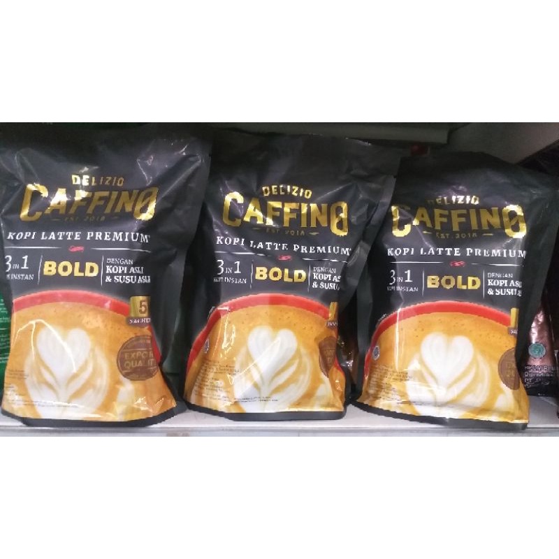 Jual KZ - caffino kopi latte premium BOLD 5x30g | Shopee Indonesia