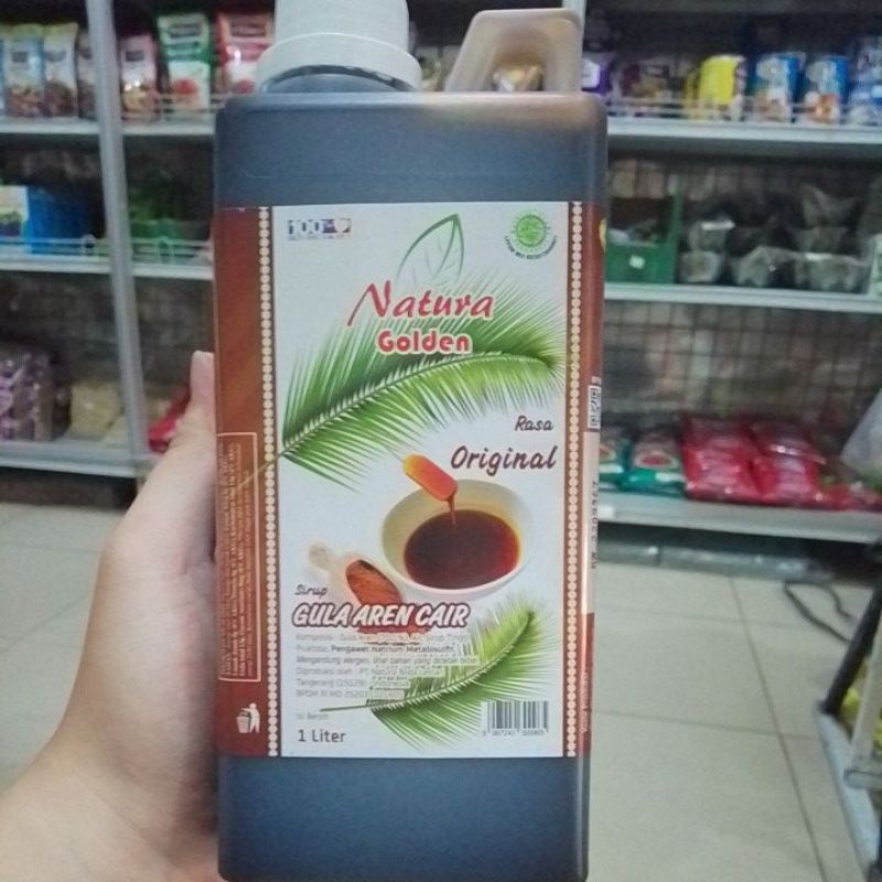 Jual Natura Golden Gula Aren Cair rasa Original dan Caramel/ Caramel ...